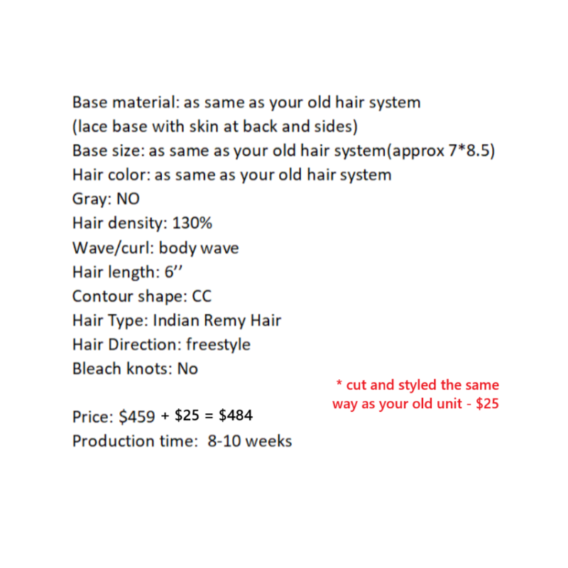 Custom Hair System