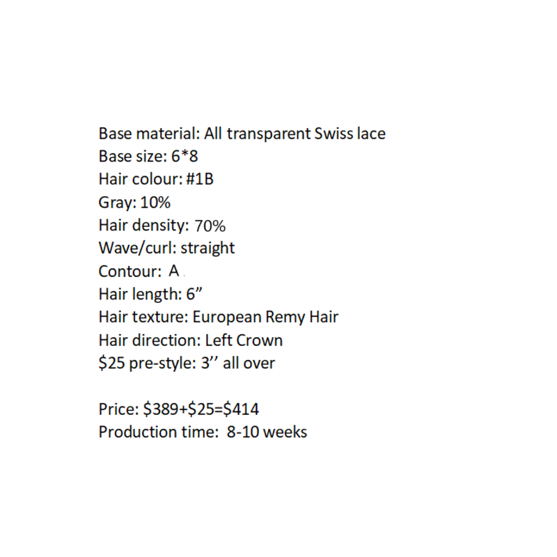 Custom Hair System